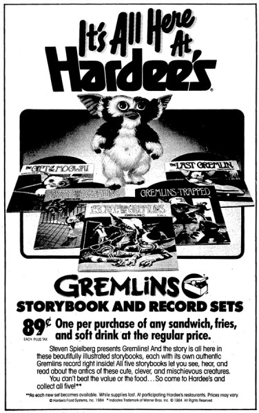 Gremlins Adventures Storybook Records (1984) Retrospective – Horror And ...